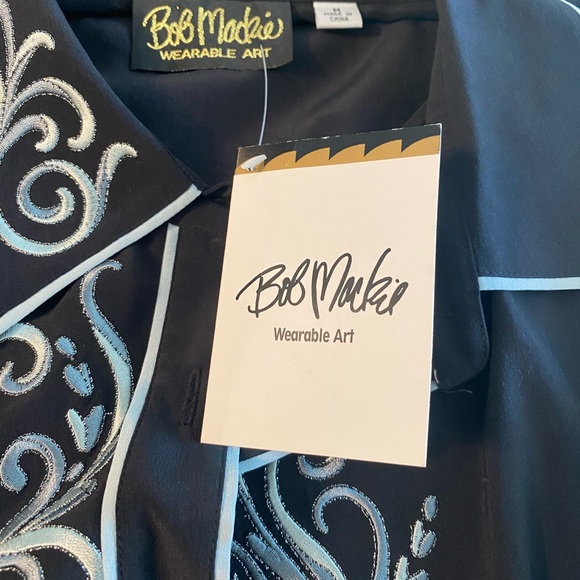 Bob Mackie | Tops | Nwt Bob Mackie Wearable Art Embroidered Blouse ...